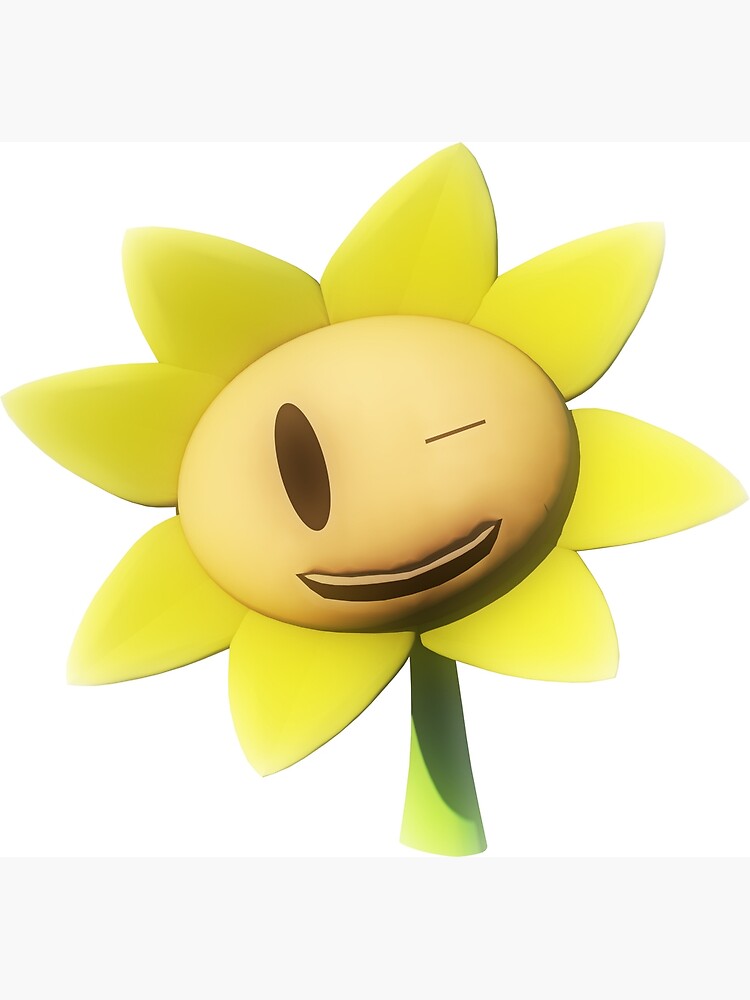 "Undertale - Flowey" Poster by ChunkieMiner | Redbubble