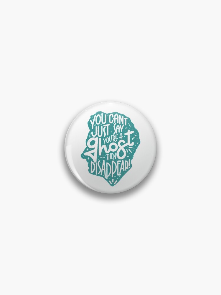 "middleditch & schwartz silhouette: ghost" Pin for Sale by lasagnaletters | Redbubble