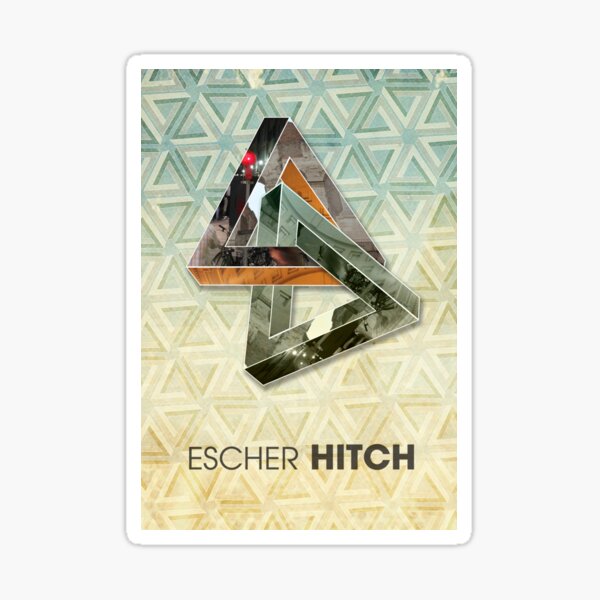 "Escher Hitch" Sticker by vinpez | Redbubble