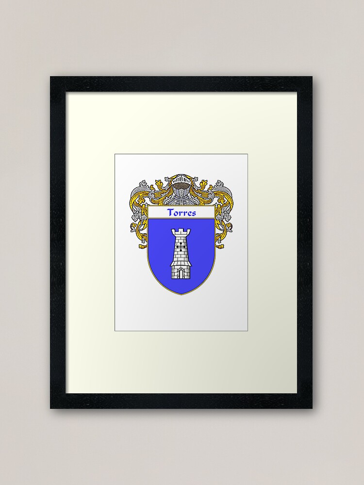 "Torres Coat of Arms/Family Crest" Framed Art Print for Sale by ...