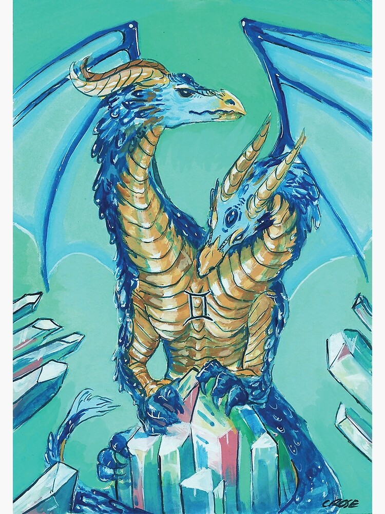 "Gemini Dragon" Poster for Sale by croseswanny | Redbubble