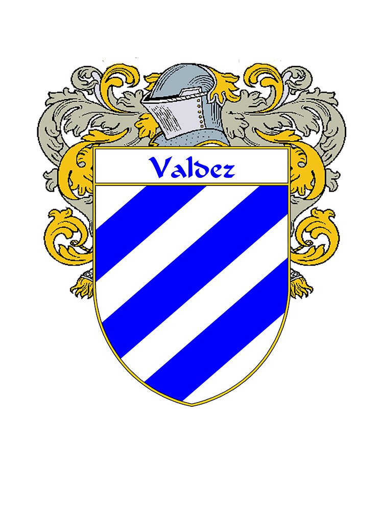 "Valdez Coat of Arms/Family Crest" Canvas Print for Sale by William ...