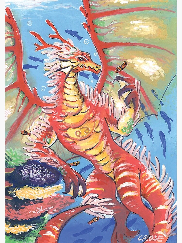 "Cancer Dragon" Art Print by croseswanny | Redbubble
