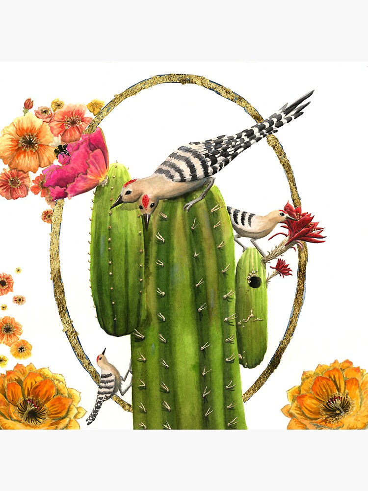 "Cactus Wren" Sticker for Sale by lost-inthewoods | Redbubble