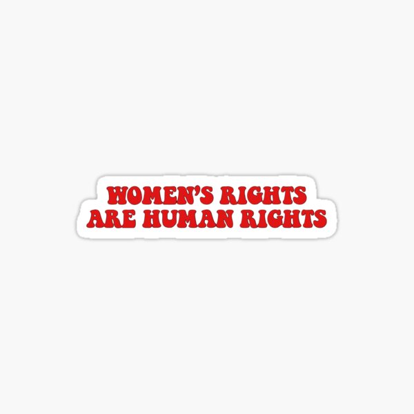 "Women’s Rights - Red" Sticker for Sale by Kliethermes28 | Redbubble