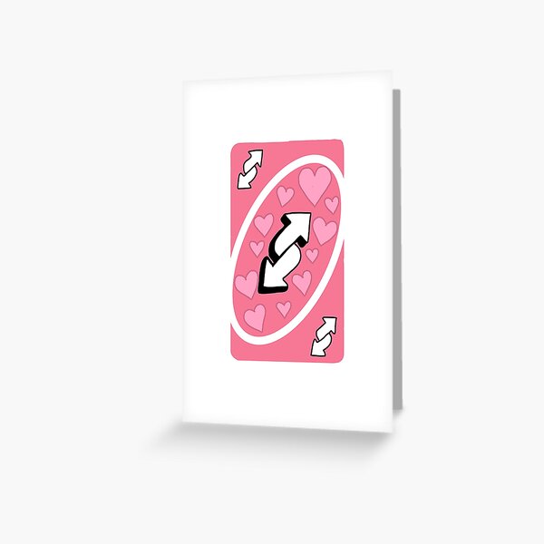 "Heart Uno Reverse Card Sticker" Greeting Card for Sale by anjalib2001 ...