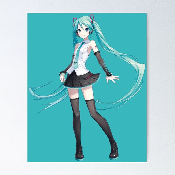 "Hatsune Miku V4X (V1)" Poster for Sale by VocaloidTrash | Redbubble