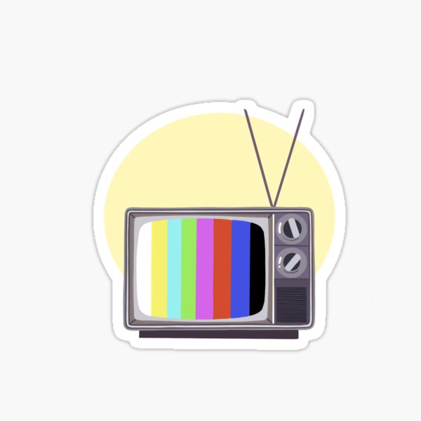 "Vintage Retro Tv Sticker Aesthetic " Sticker for Sale by avocadosaucee ...