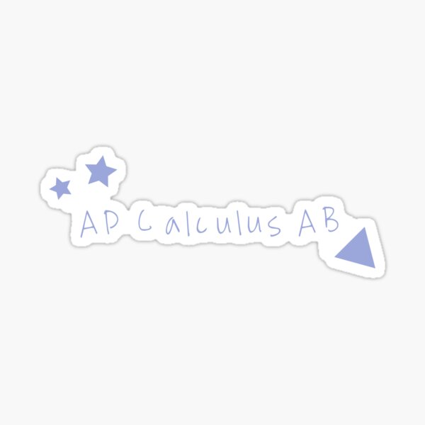 "AP Calculus AB subject sticker" Sticker for Sale by gretchenellaxx ...