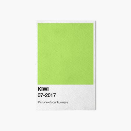 "Kiwi Pantone" Art Board Print by thecolorofmars | Redbubble