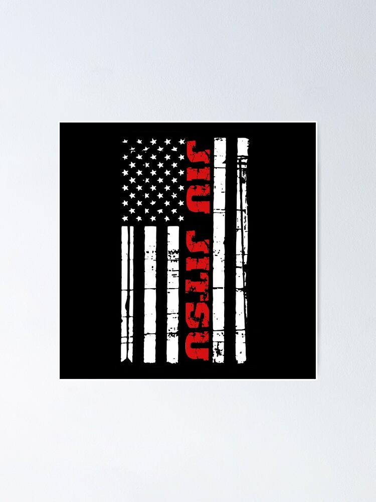 "Jiu Jitsu Flag American Jiu Jitsu BJJ" Poster for Sale by ...