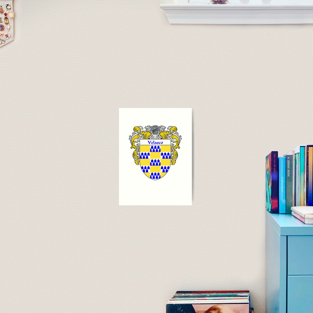 "Velasco Coat of Arms/Family Crest" Art Print for Sale by carpediem6655 ...
