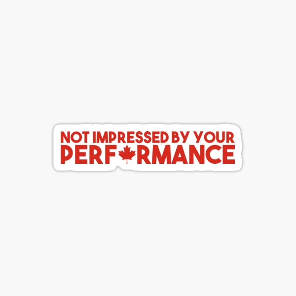 "Not Impressed By Your Performance" Sticker by MMA-Tees | Redbubble