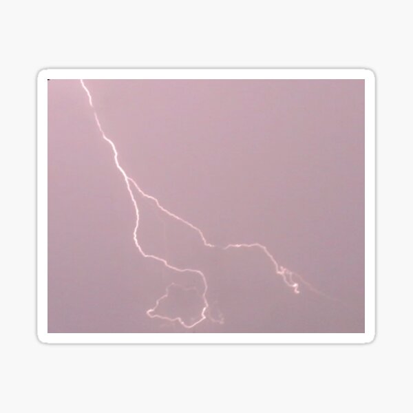 "Tropical Lightning Storm" Sticker for Sale by kiyomikristyne | Redbubble