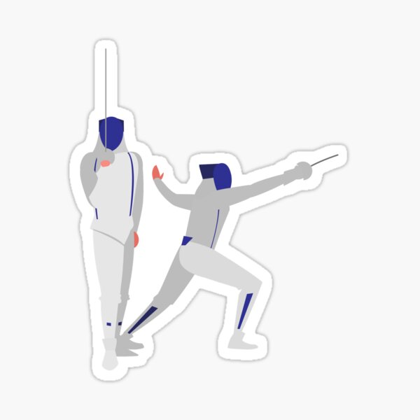 "Fencing Sport" Sticker by mbrewster64 | Redbubble