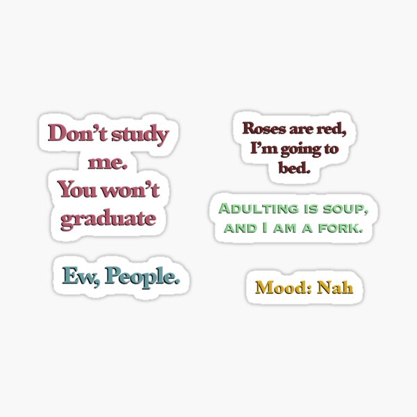 "Life ‘Ey sticker pack" Sticker by 09johnsonm | Redbubble