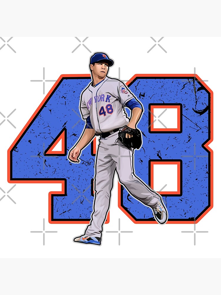 "Jacob DeGrom with 48 Numbers" Poster for Sale by VectorTower | Redbubble