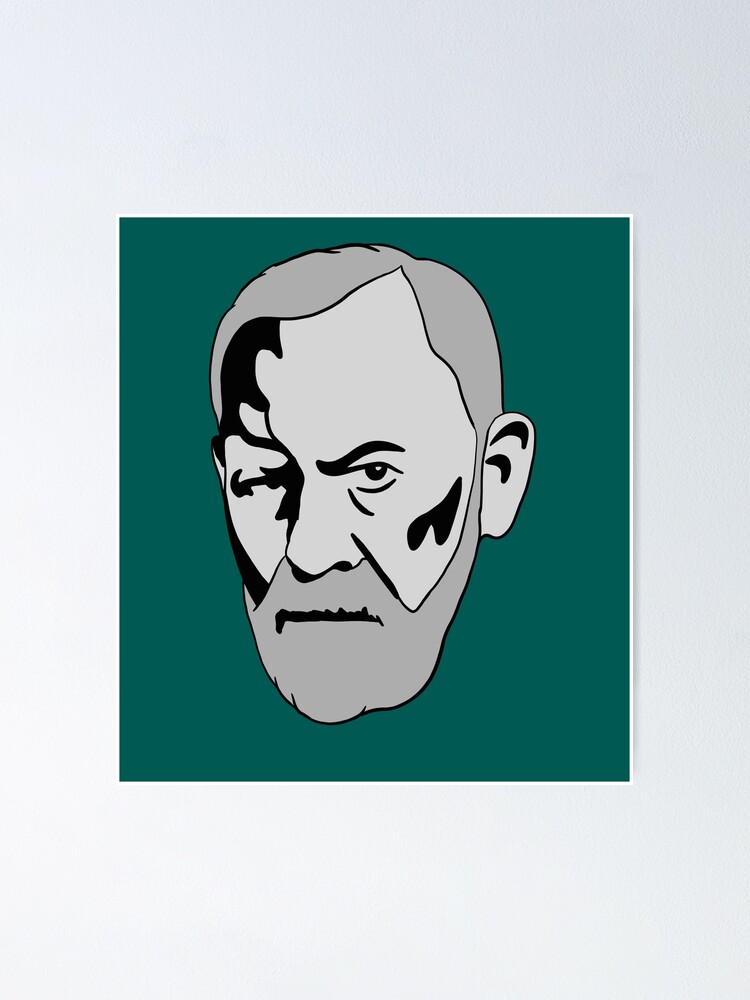 "Sigmund Freud Minimal Pattern" Poster for Sale by isstgeschichte ...
