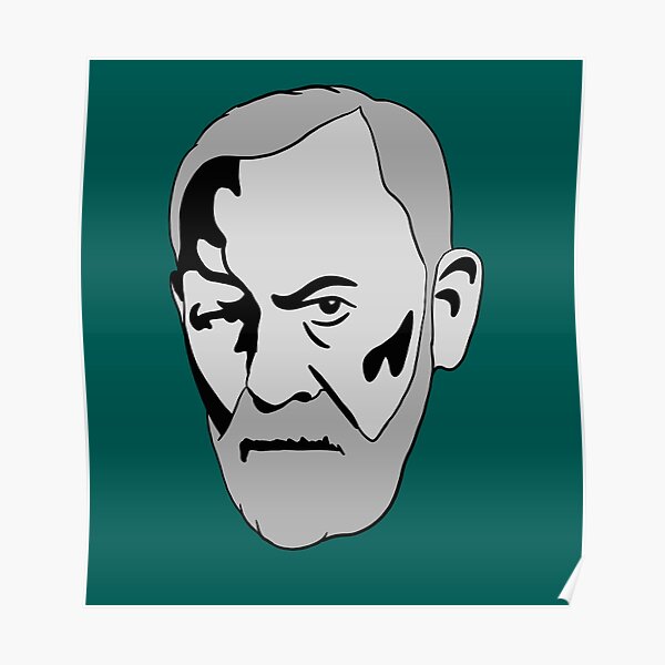 "Sigmund Freud Minimal Pattern" Poster for Sale by isstgeschichte ...