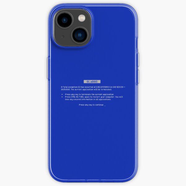 "Blue Screen of Death (BSOD) GLaDOS Edition" iPhone Case for Sale by ...