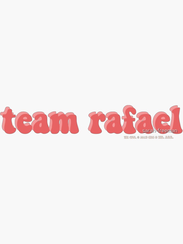 "Team Rafael" Sticker by sarah-freeman | Redbubble