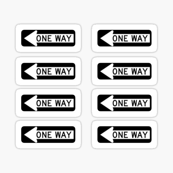 "one way sticker pack" Sticker for Sale by -pp-designs | Redbubble