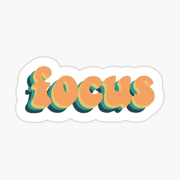 "focus" Sticker by milastudio | Redbubble