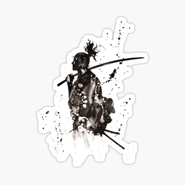 "Shadow Samurai Warrior Art" Sticker by Shinobi23 | Redbubble