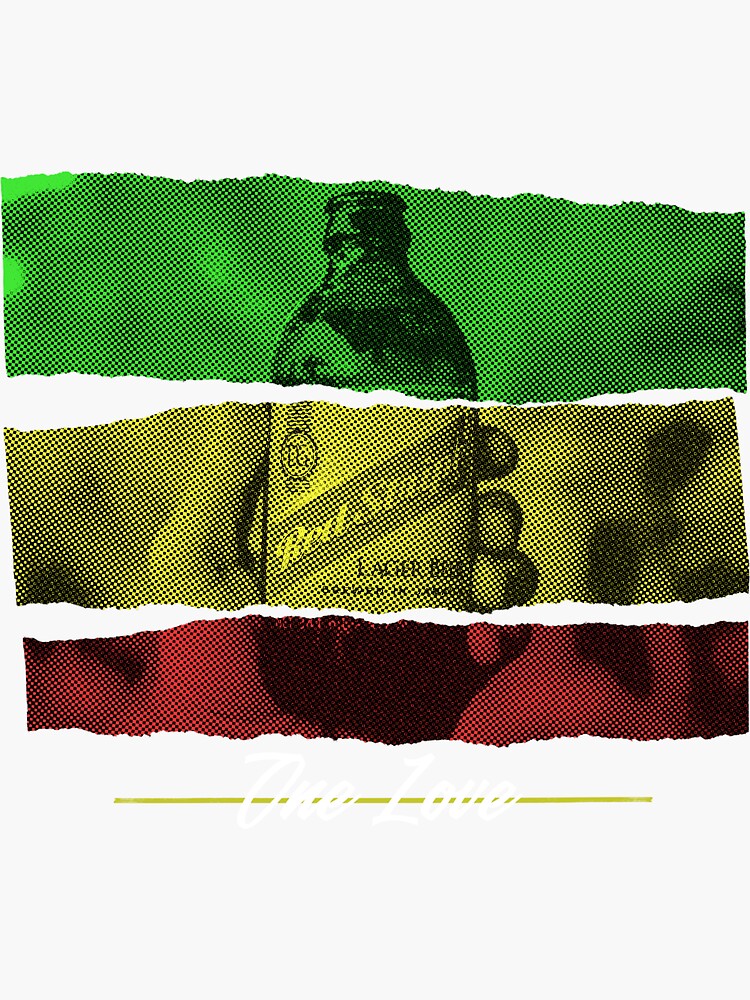 "One love red stripe" Sticker for Sale by Lernst25 | Redbubble