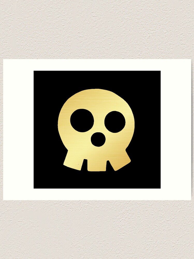"Golden Fire Force Skull Logo" Art Print by BukLauDesu | Redbubble