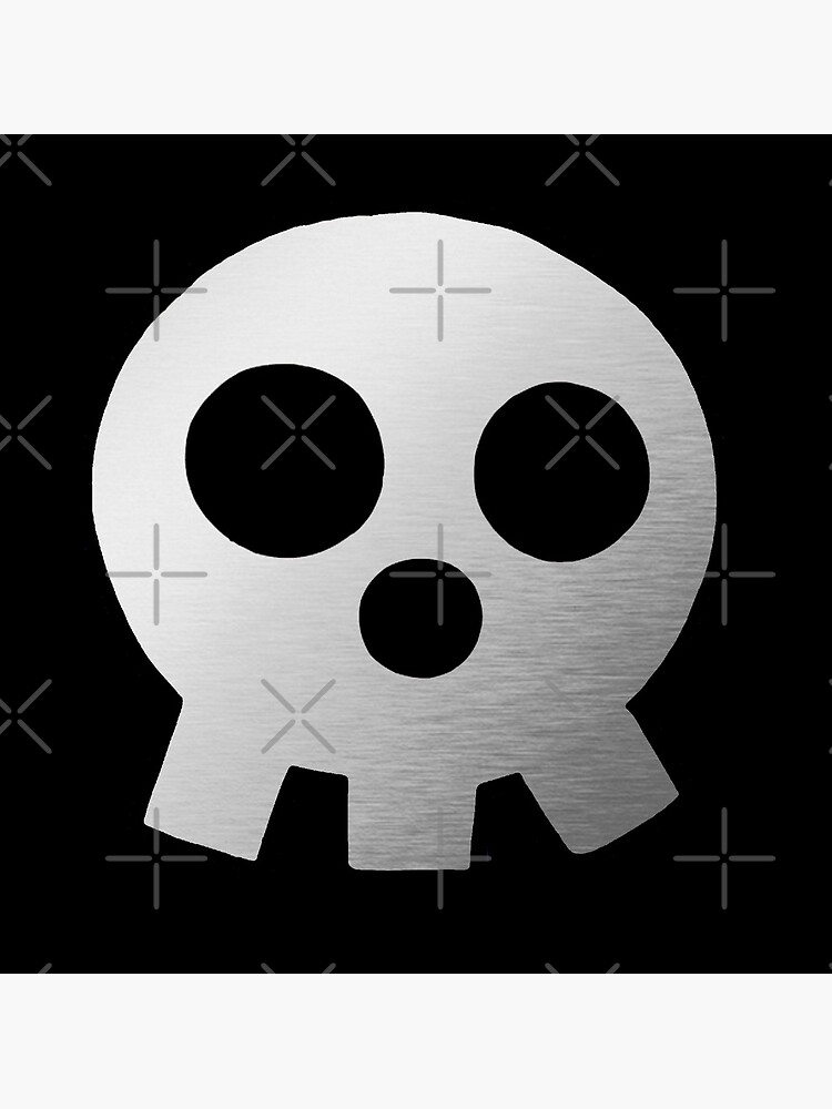 "Silver Fire Force Skull Logo" Poster for Sale by BukLauDesu | Redbubble