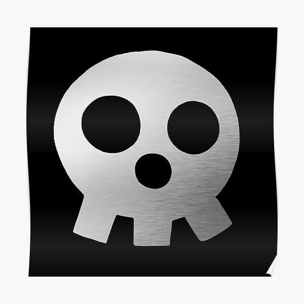 "Silver Fire Force Skull Logo" Poster for Sale by BukLauDesu | Redbubble