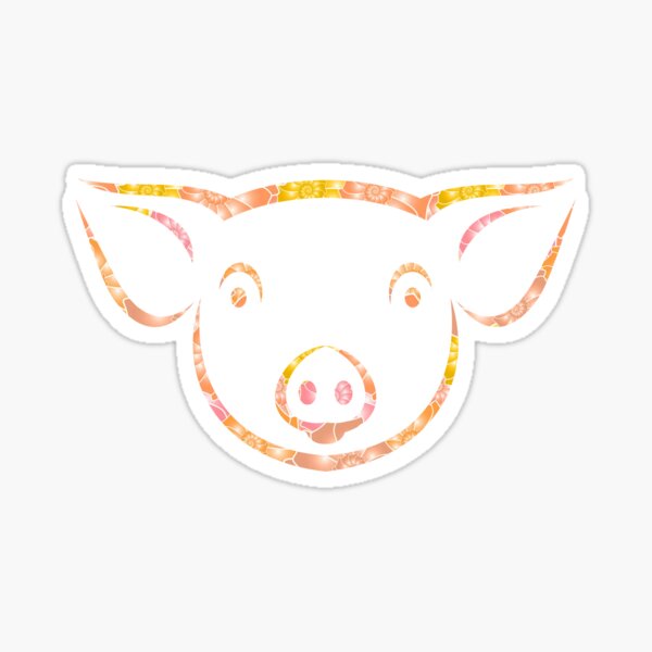 "Fun Pig" Sticker for Sale by mk84553 | Redbubble