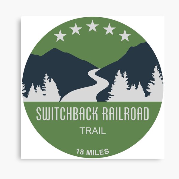 "Switchback Railroad Trail" Canvas Print by esskay | Redbubble