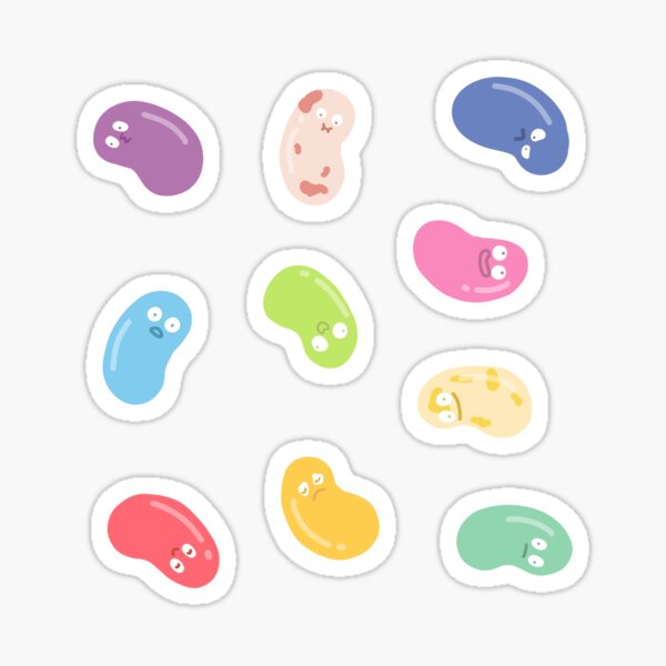 Bean Cartoon Stickers | Redbubble