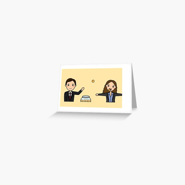 "The Office 'Michael Scott Paper Company' Cheese Puffs" Greeting Card ...