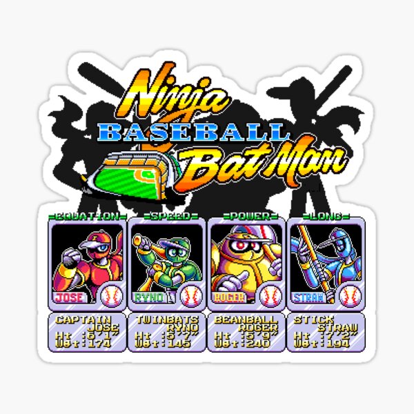 "Ninja baseball bat man" Sticker for Sale by BlankFuturez | Redbubble