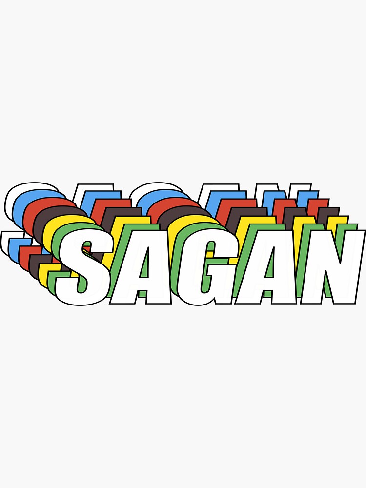 "Sagan World Champion Colors" Sticker for Sale by evrydayart | Redbubble