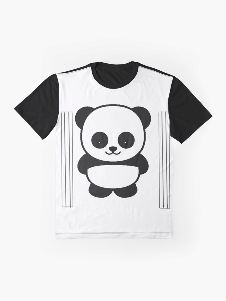 "Happy Panda " T-shirt for Sale by Little-pixels | Redbubble | panda ...