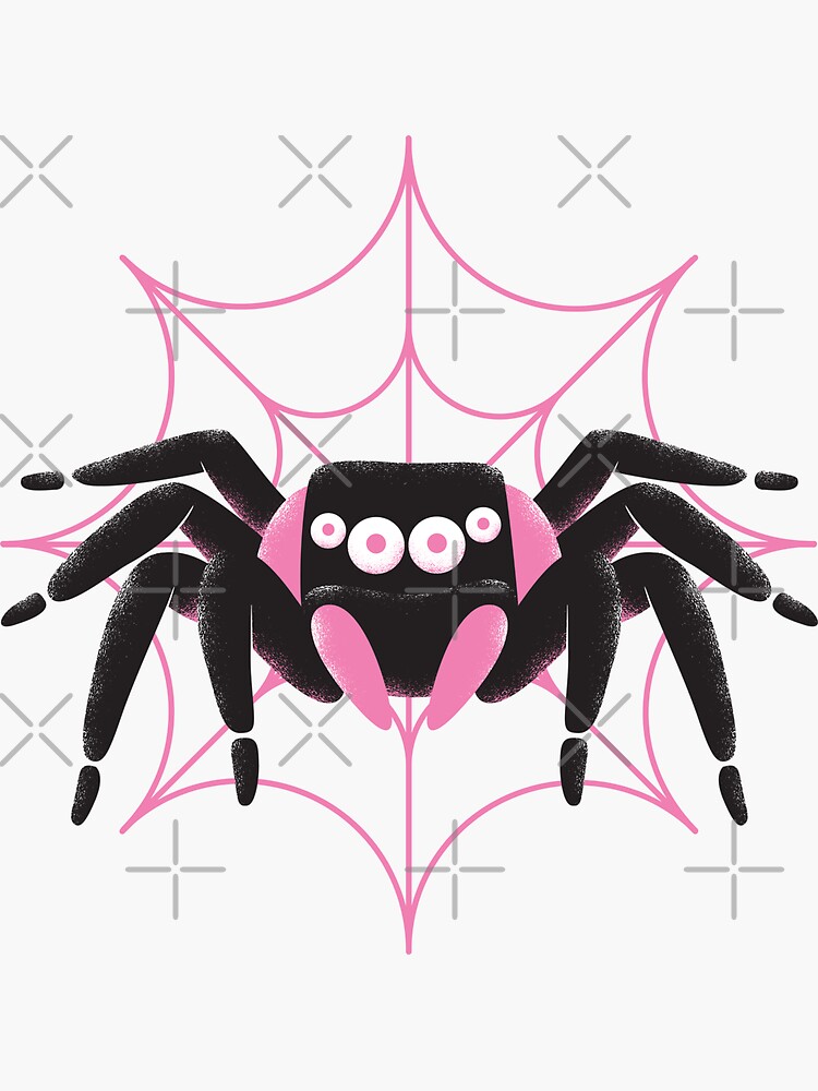 "BLACK PINK SPIDER " Sticker for Sale by iBruster | Redbubble