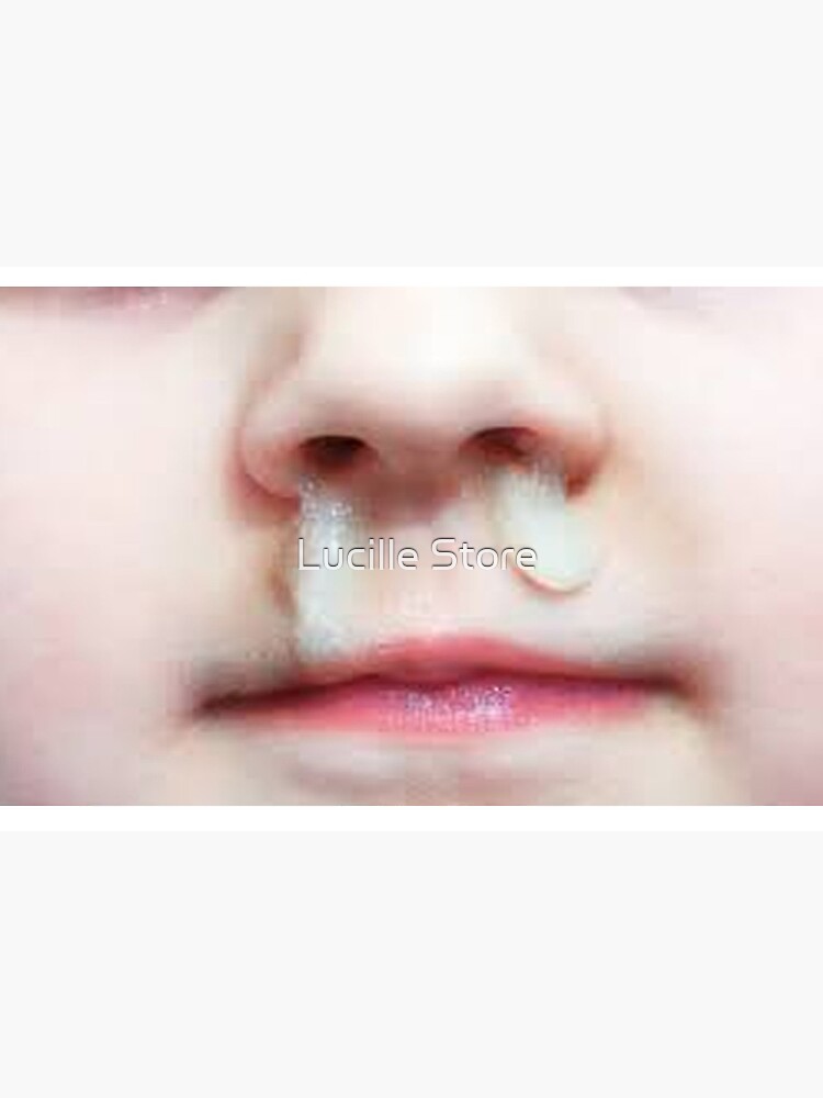 " Funny Face Gross Snot Nose Kid Mask Stickers" Mask for Sale by ...