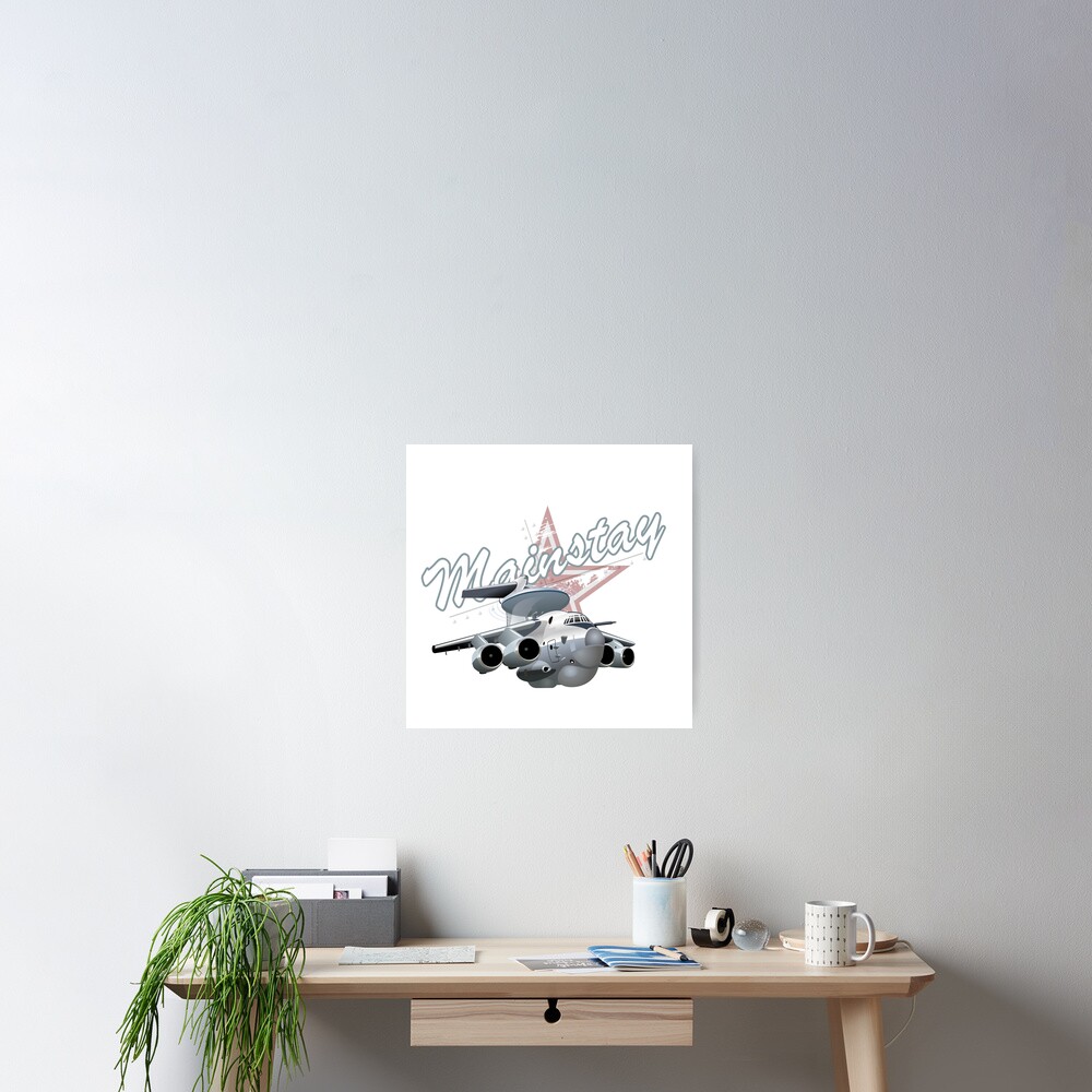 "Cartoon AWACS Plane" Poster by Mechanick | Redbubble