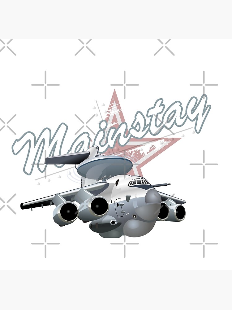 "Cartoon AWACS Plane" Art Print by Mechanick | Redbubble