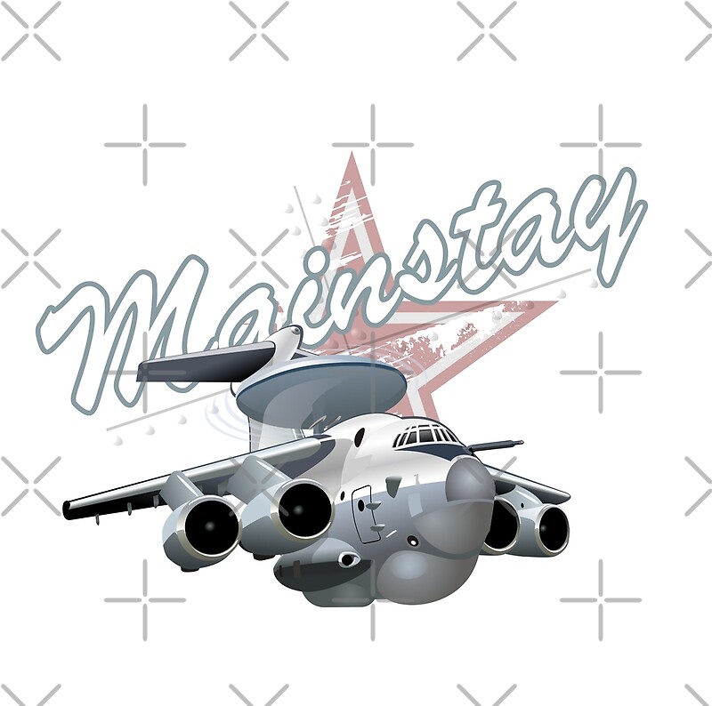 "Cartoon AWACS Plane" by Mechanick | Redbubble