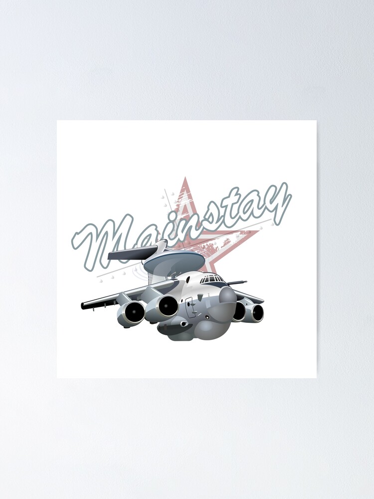"Cartoon AWACS Plane" Poster by Mechanick | Redbubble