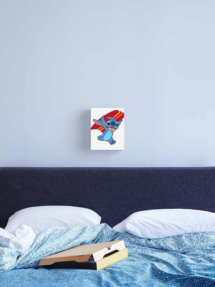 "lilo and stitch stitch holding a surfboard" Canvas Print for Sale by ...