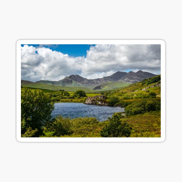 "Snowdon Lake Landscape" Sticker for Sale by AJEvans | Redbubble