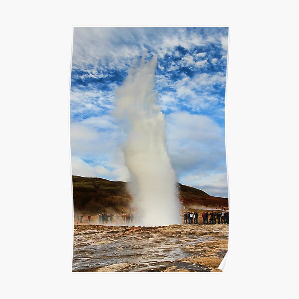 "Geyser Erupted" Poster by Jasna | Redbubble