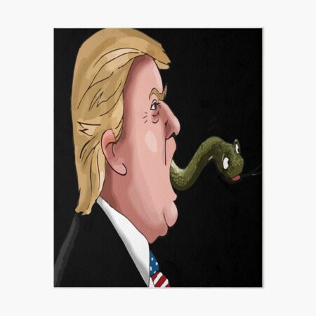 "Trump The Snake " Art Board Print for Sale by outmaneljalili | Redbubble