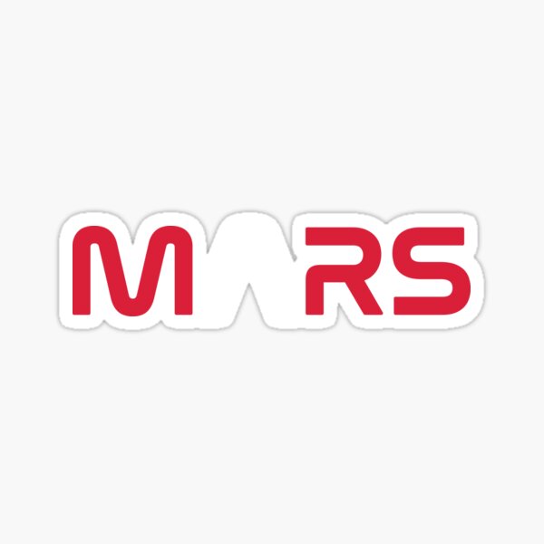 "RETRO MARS LOGO" Sticker for Sale by JacobSoma | Redbubble